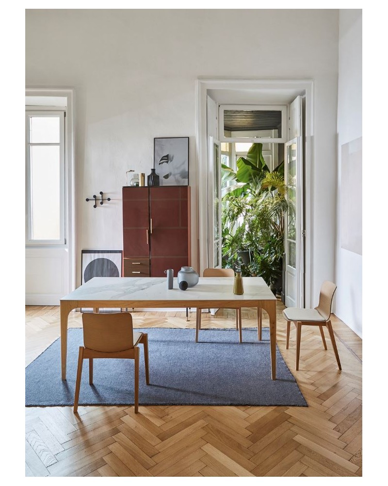 CARGO TABLE RECTANGULAIRE EXTENSIBLE PLATEAU BOIS by Colico