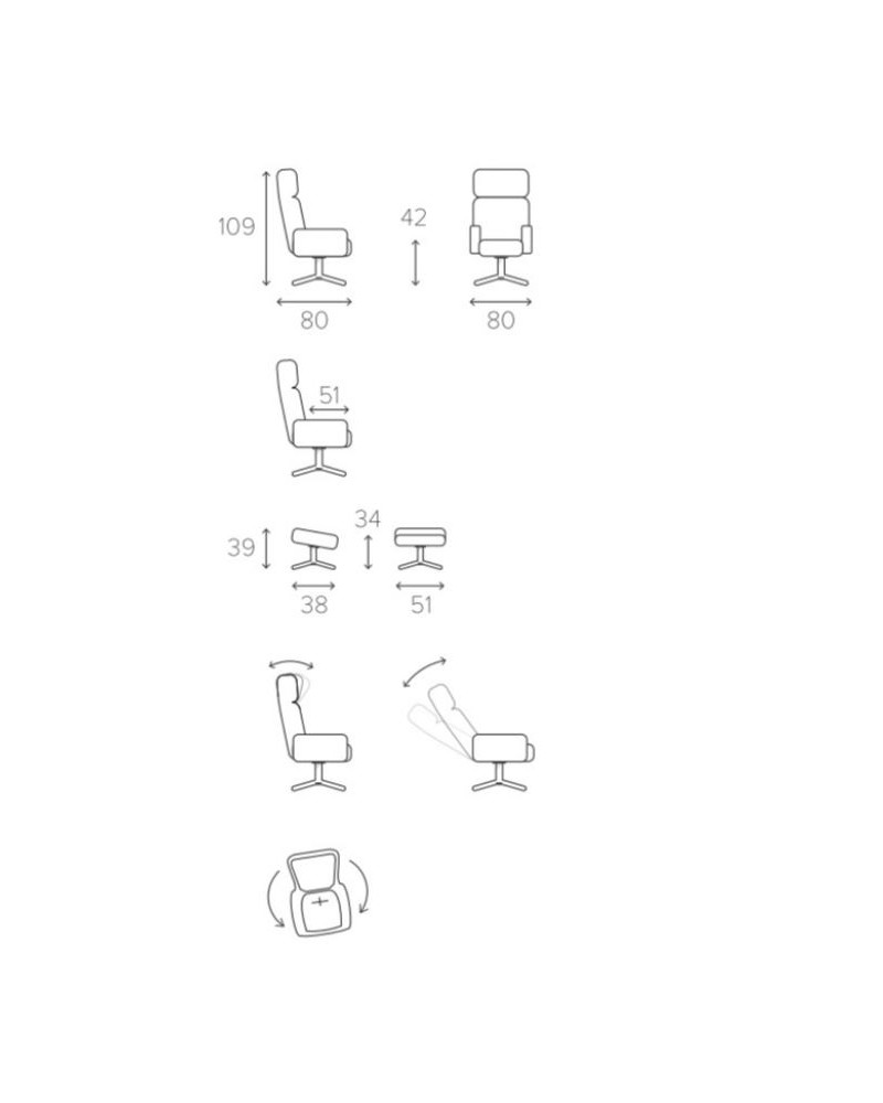 MASTER CLASSIC FAUTEUIL DE RELAXATION by CONFORM